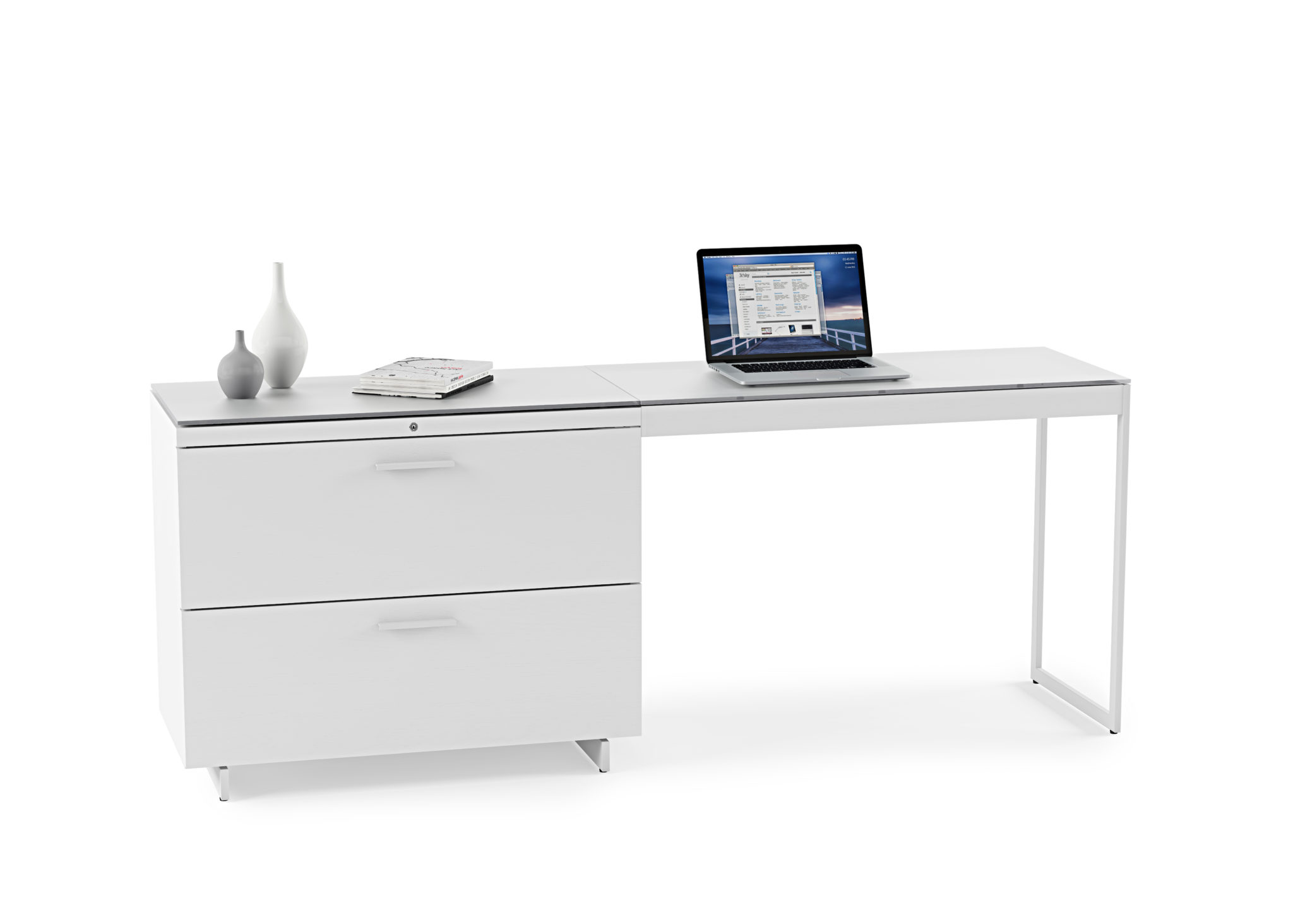 Centro 6416 White Lateral File Storage Cabinet | BDI Furniture | West ...